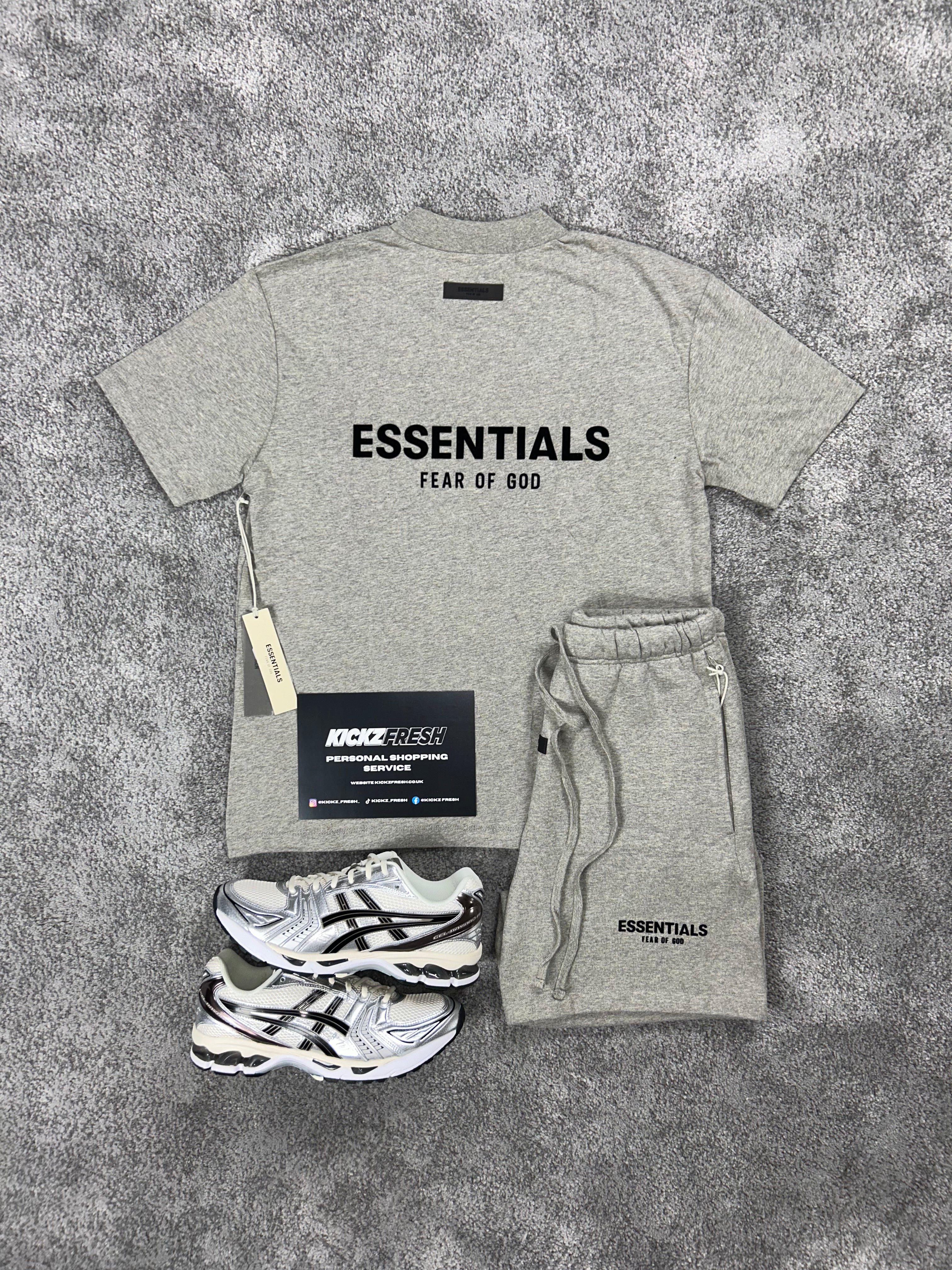 Essentials Fear Of God Dark Oat meal Mens Set – Kickzfresh