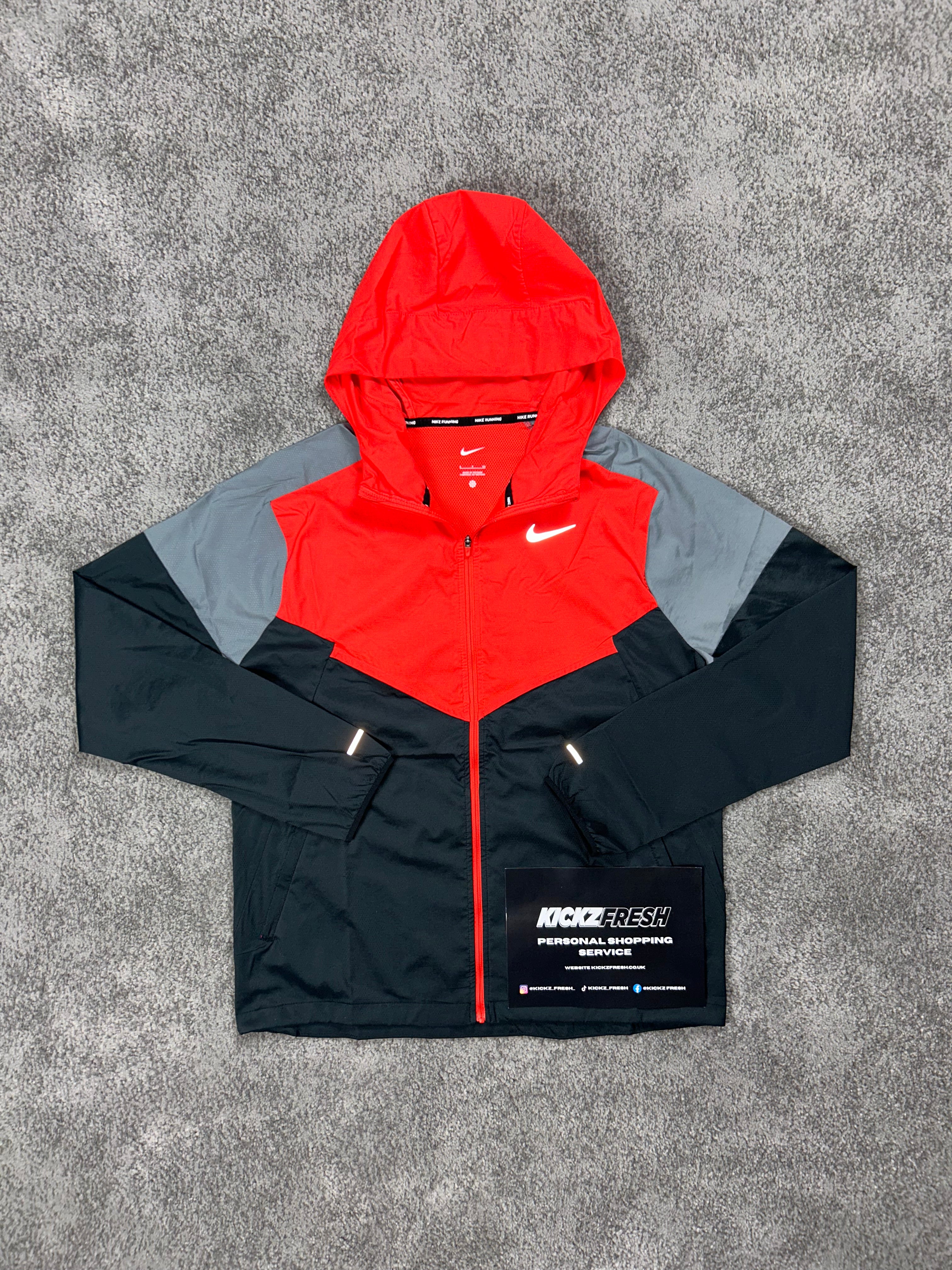 Nike Windrunner Crimson Red Black Jacket – Kickzfresh