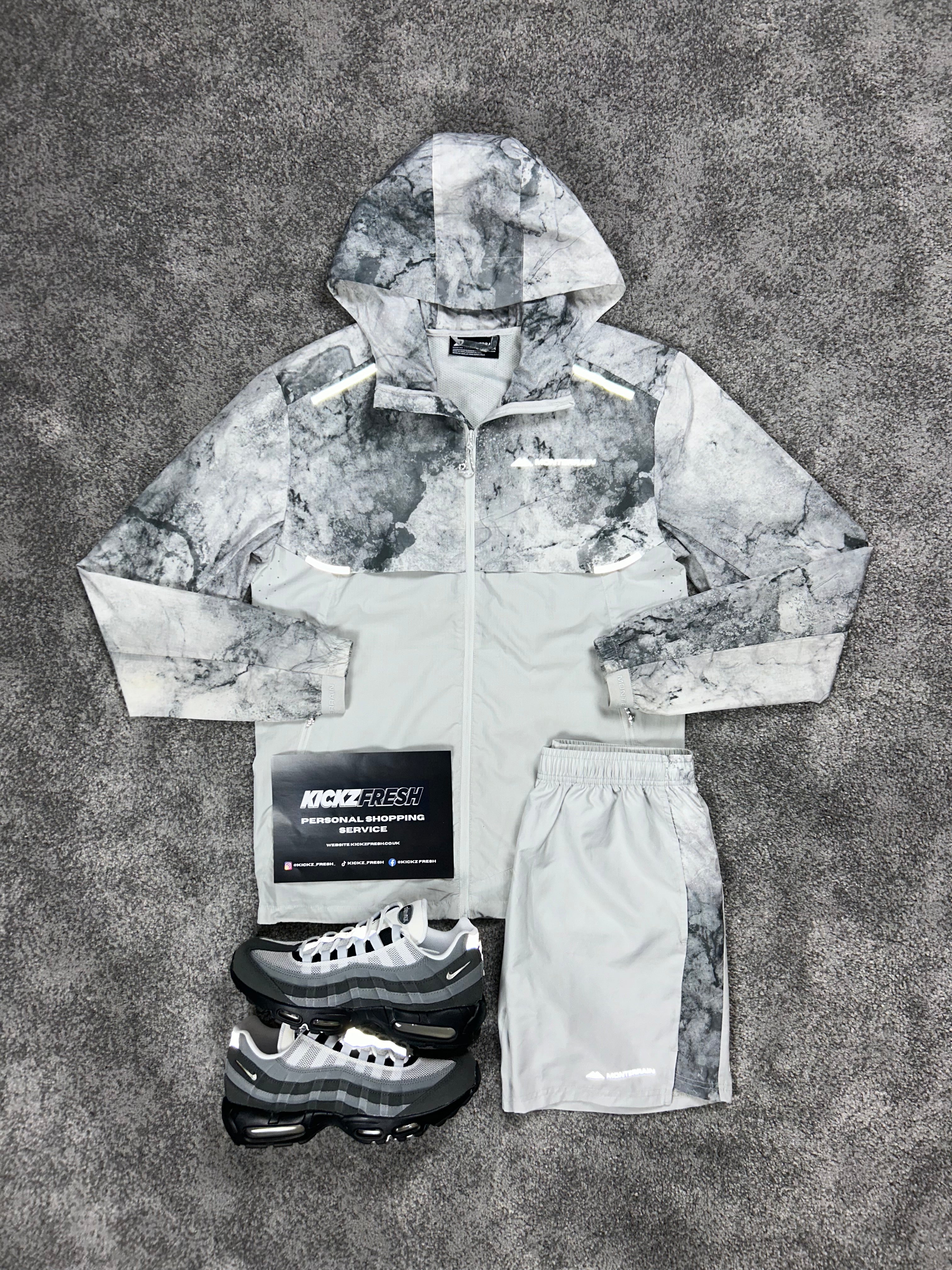 Monterrain Glacier White Windrunner Mens Set – Kickzfresh