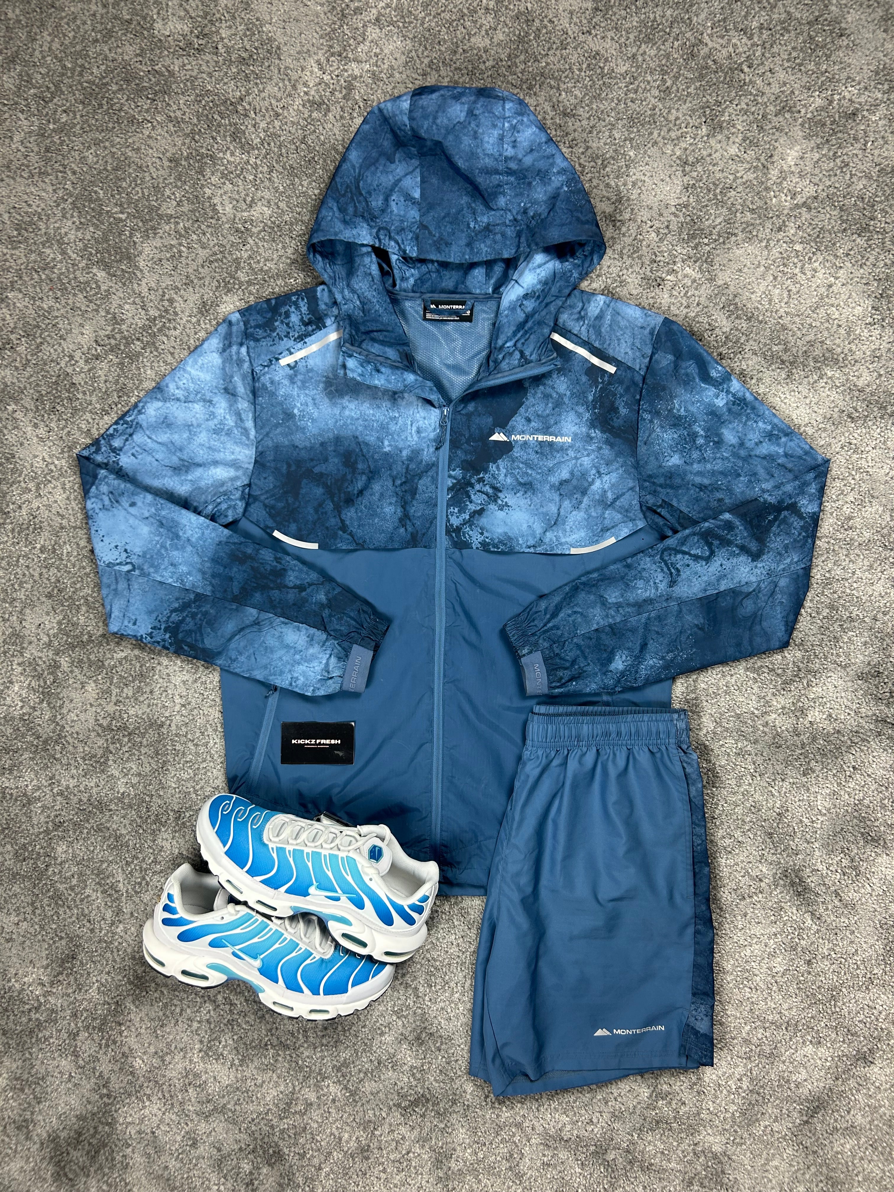 Monterrain Glacial Blue Windrunner Men’s Set – Kickzfresh